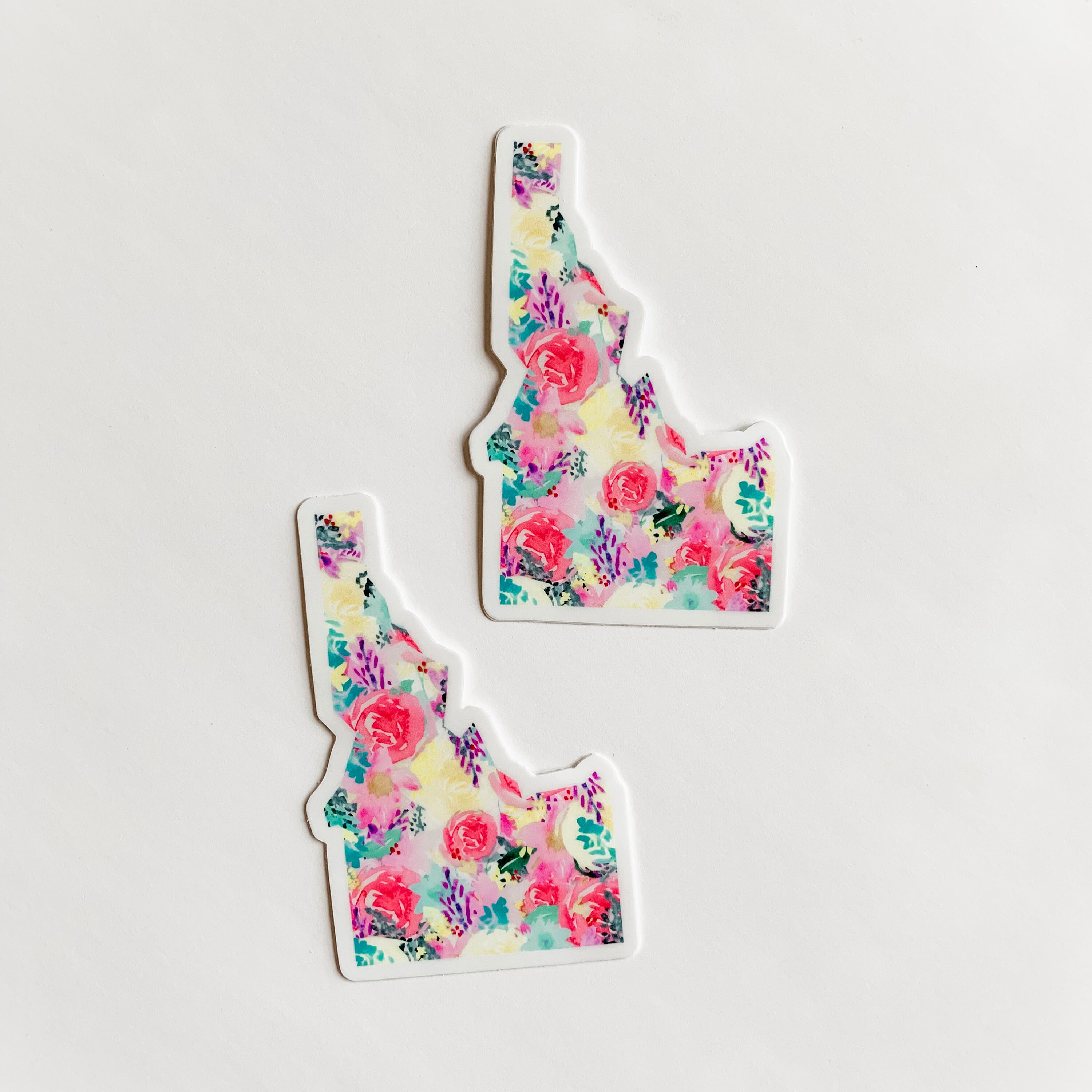 Idaho State Bright Floral Sticker Decal Vinyl Sticker RV - Etsy