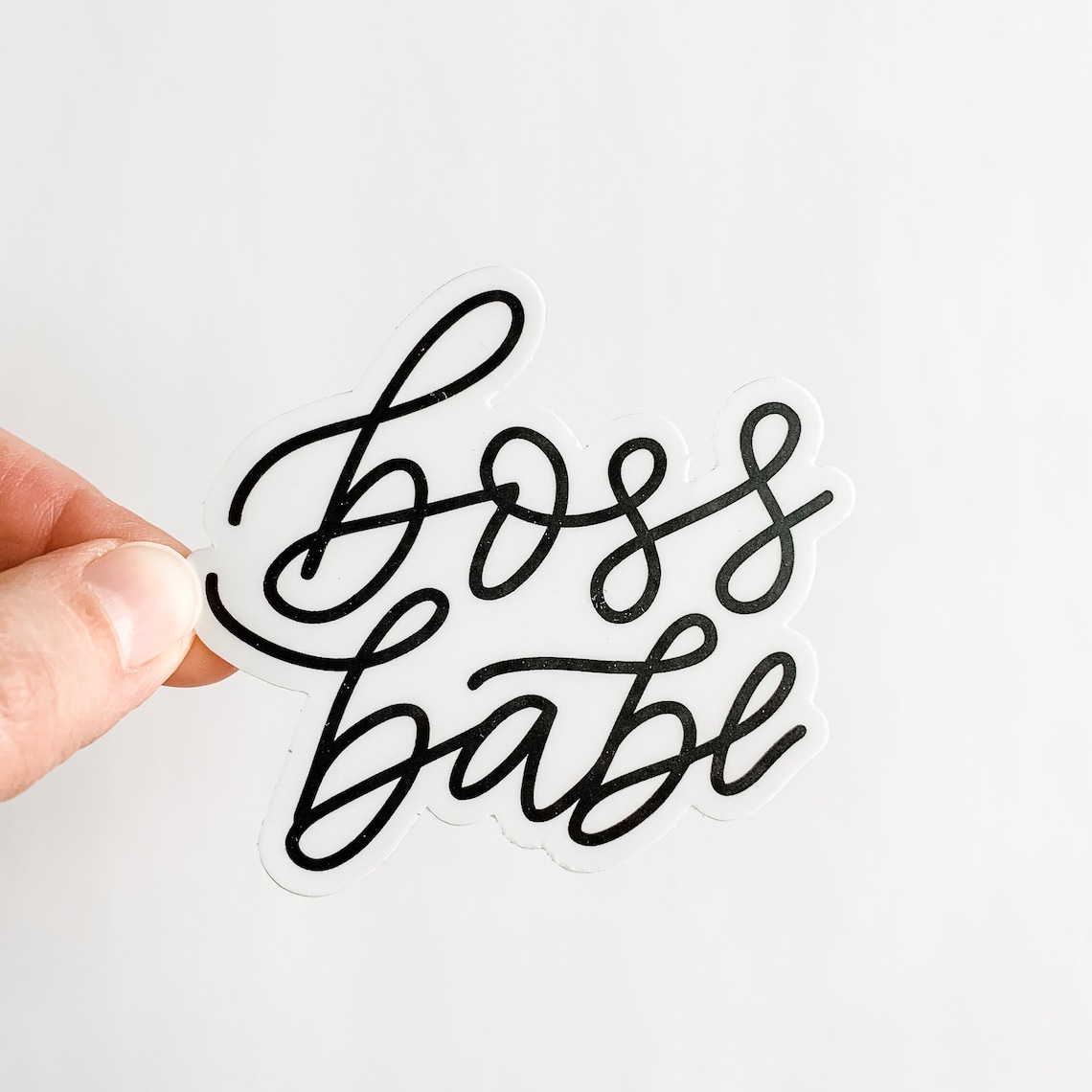 Boss Babe Sticker Decal Hand Lettered Vinyl RV Car Laptop - Etsy