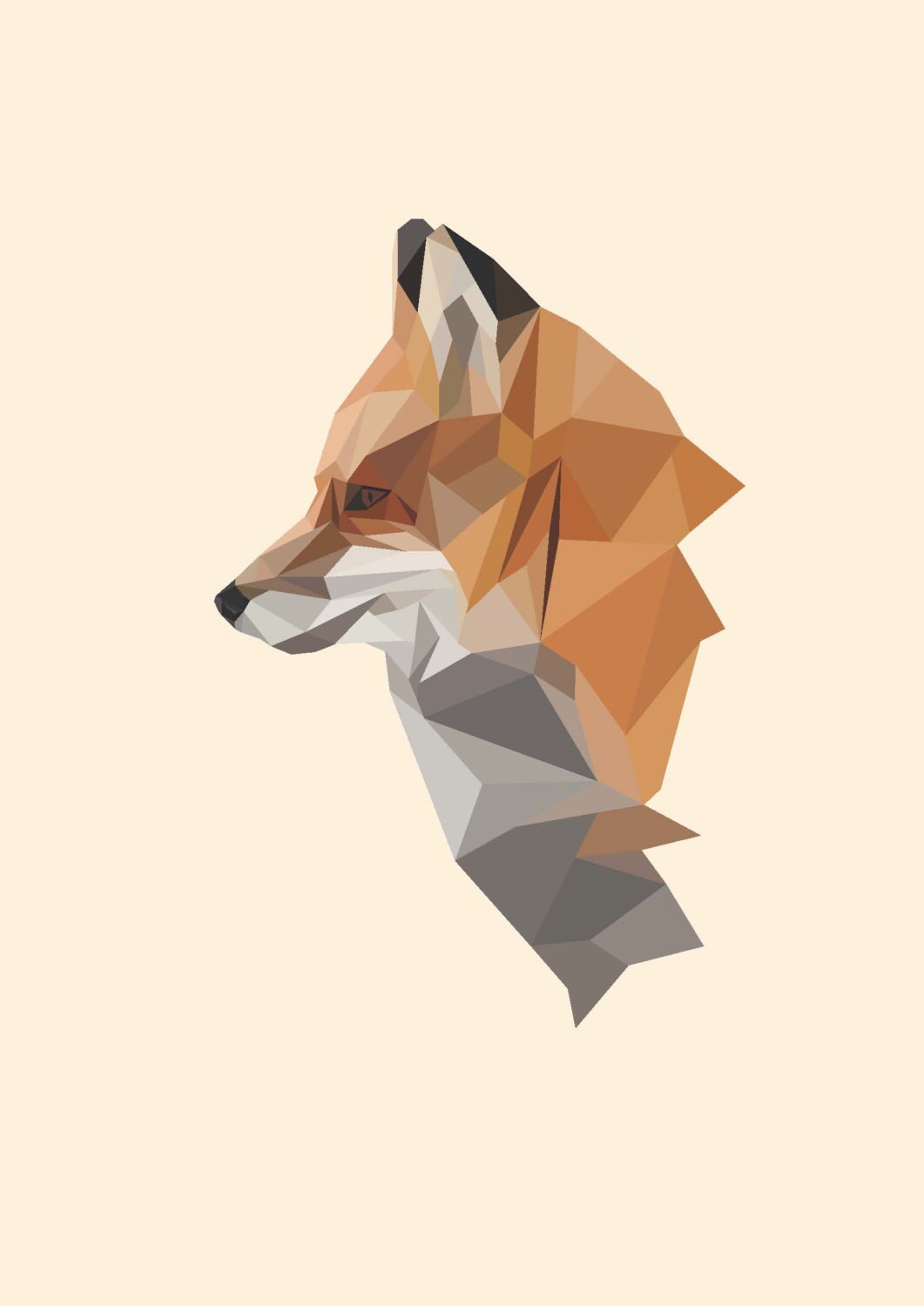 Fox Poster, A3 - Etsy Denmark