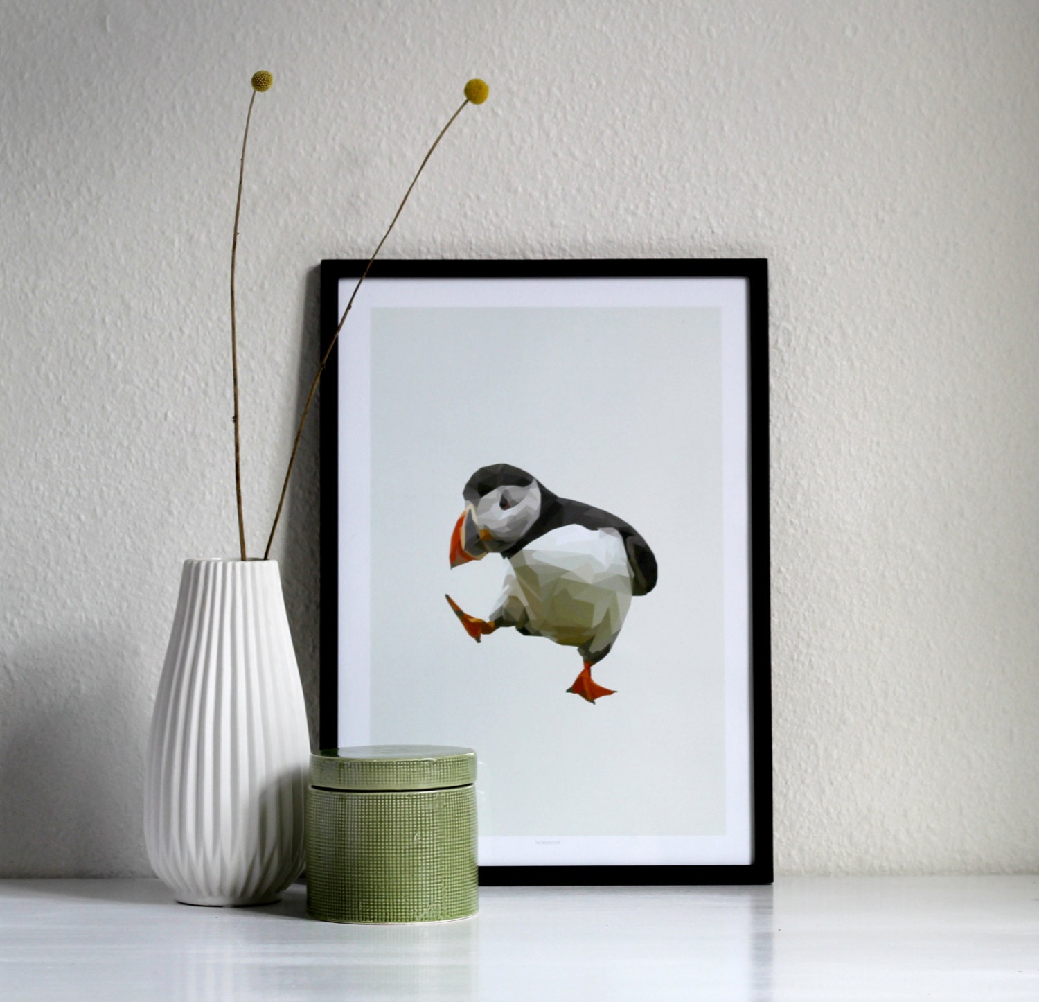 Dancing Puffin Poster, A4, A3 - Etsy