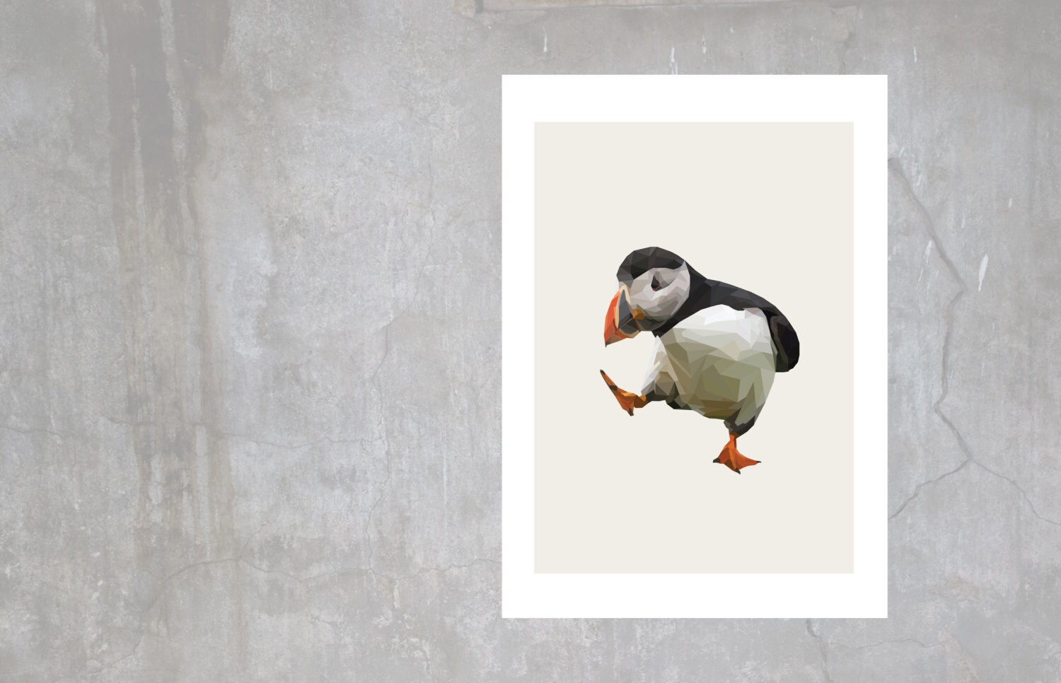 Dancing Puffin Poster, A4, A3 - Etsy