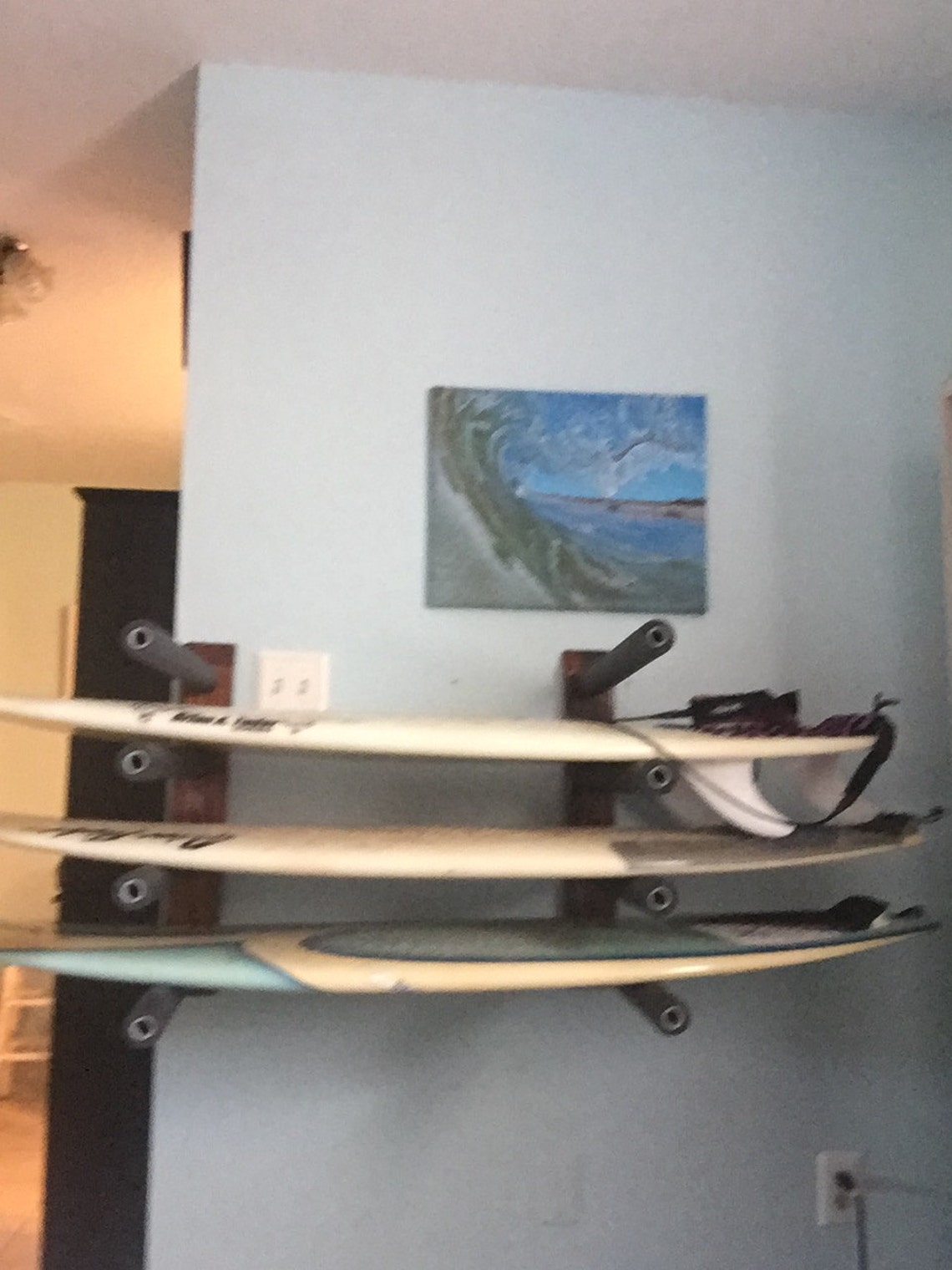 Horizontal surfboard rack wall mountable - Etsy Portugal