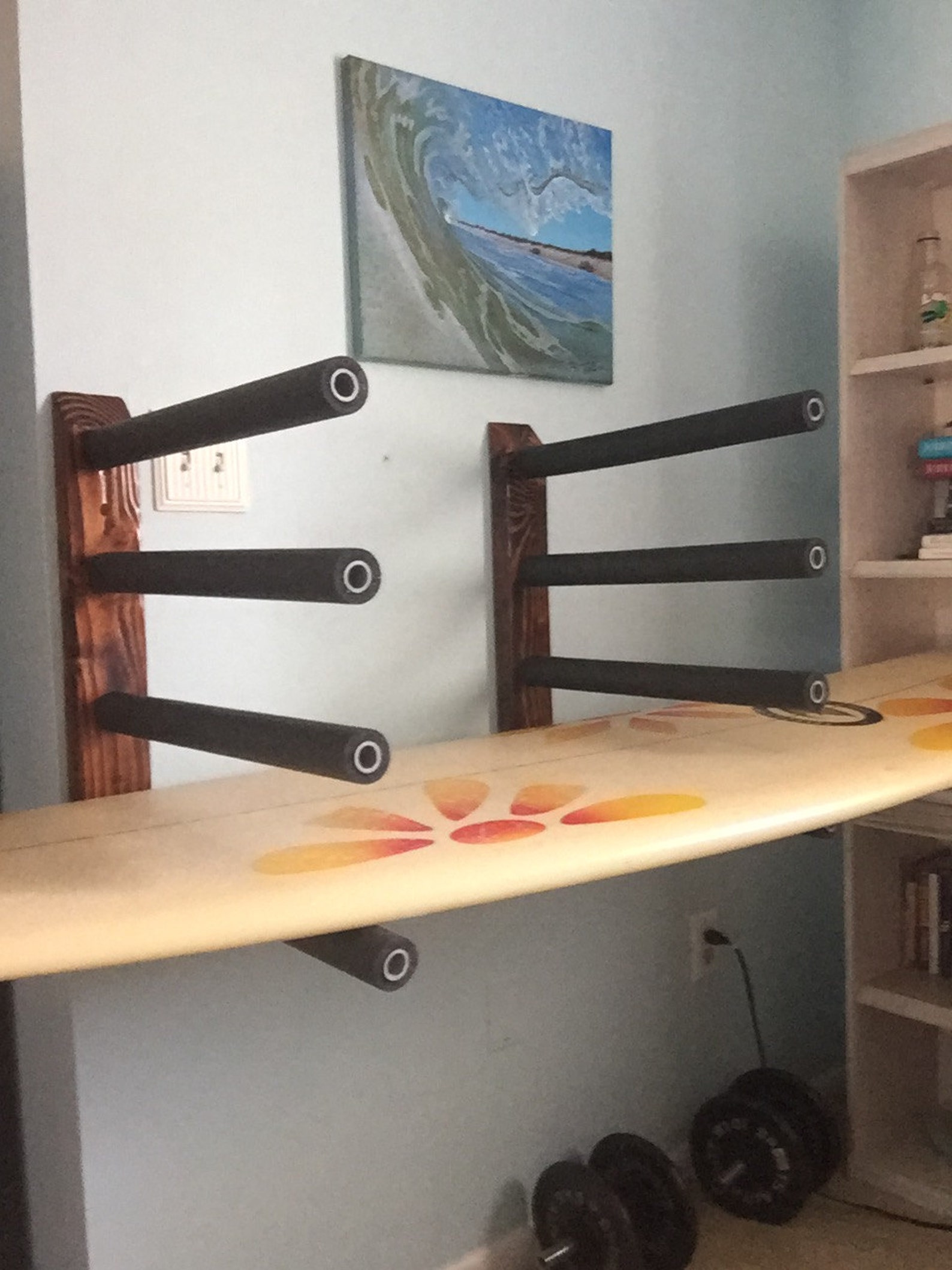 Horizontal Surfboard Rack (wall Mountable) - Etsy