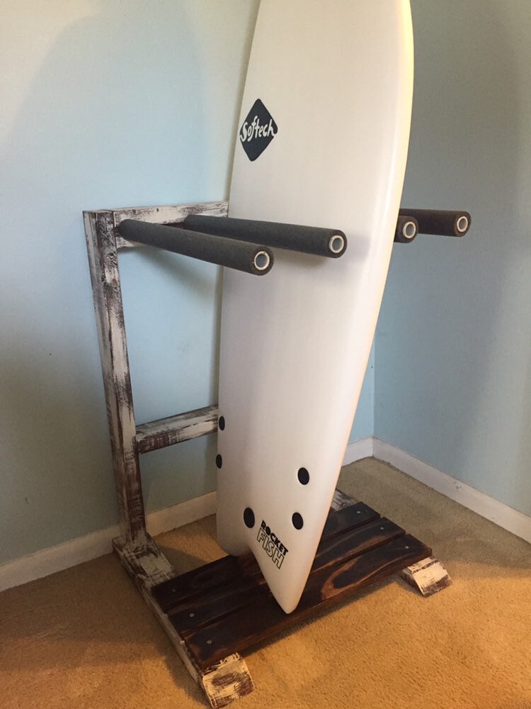 Beachy Distressed VERTICAL Surfboard Rack - Etsy