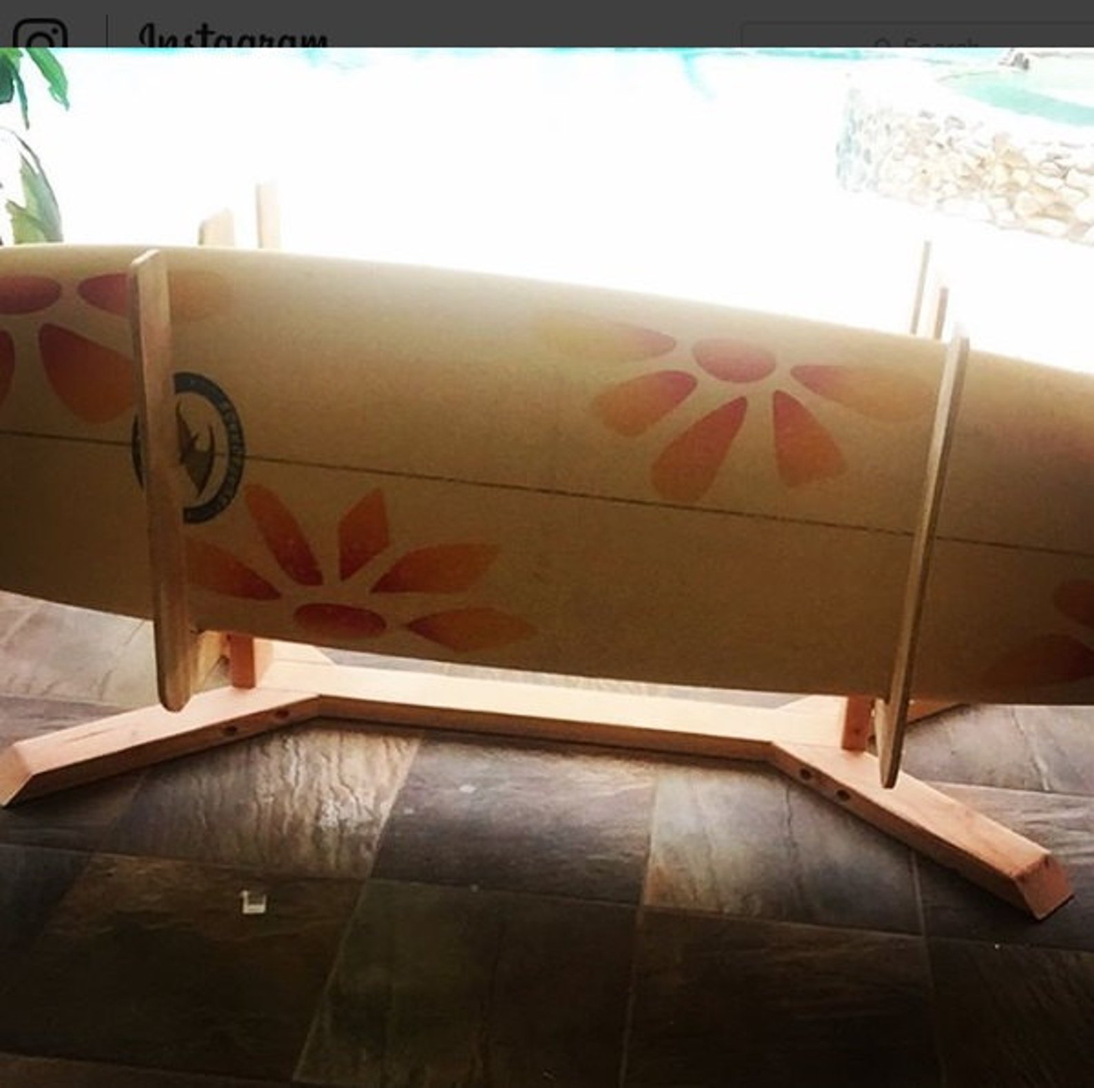 Freestanding Horizontal Sup/longboard Surfboard Rack - Etsy