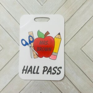Personalized Classroom Pass Set Classroom Decor Boys Room - Etsy