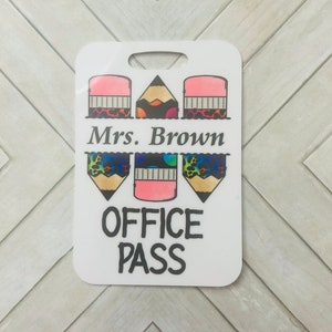Personalized Classroom Pass Set Classroom Decor Boys Room - Etsy