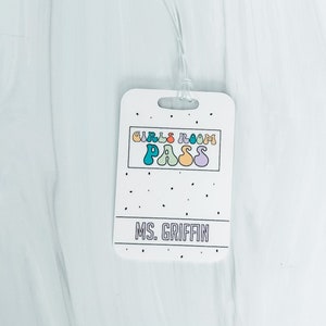 Personalized Classroom Pass Set - Classroom Decor - Boys Room Pass ...