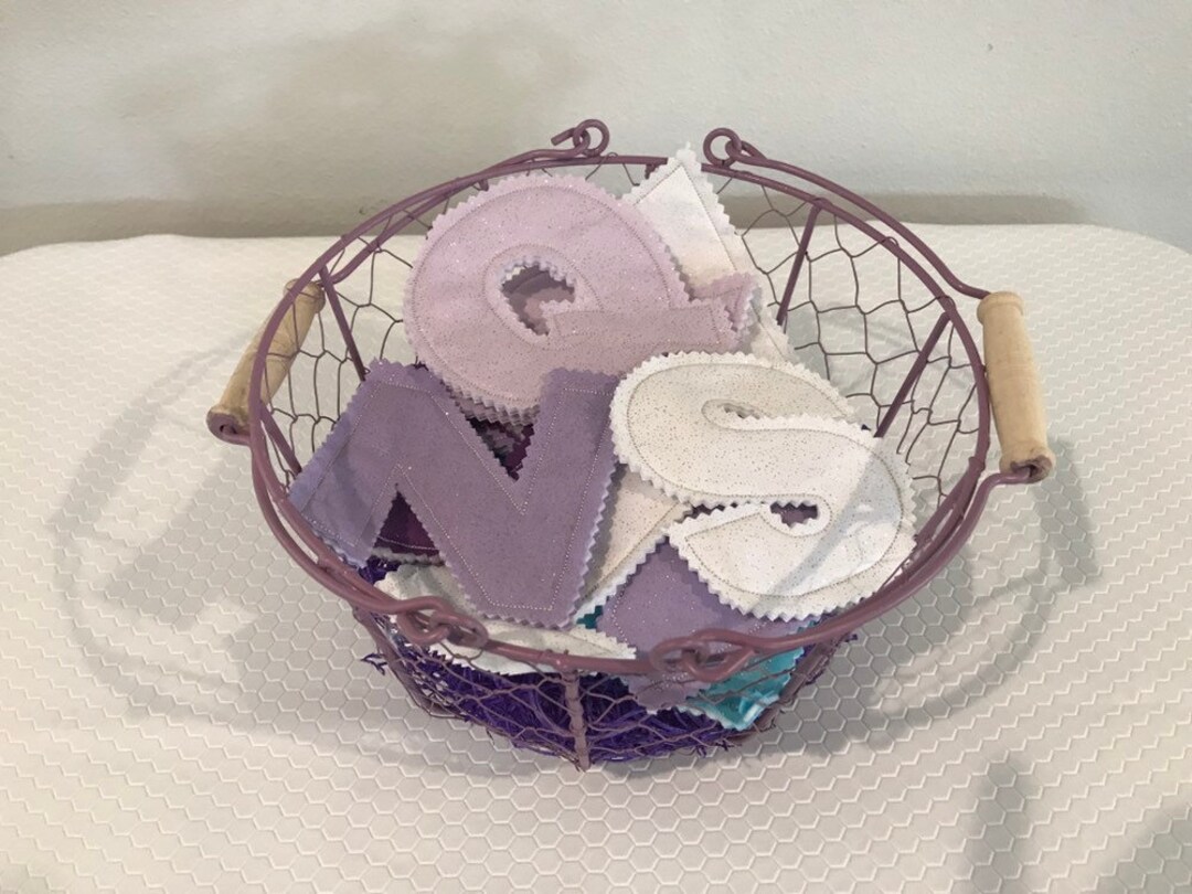 Fabric Alphabet Letters - Learning Toys - Appliqué Letters - Pre-school ...