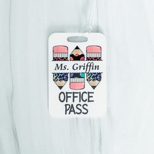 Personalized Classroom Pass Set - Classroom Decor - Boys Room Pass ...