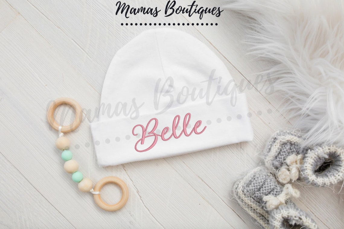 Personalized Baby Beanie - Embroidered Baby Hat - Newborn Personalized ...