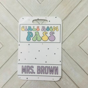 Personalized Classroom Pass Set Classroom Decor Boys Room - Etsy