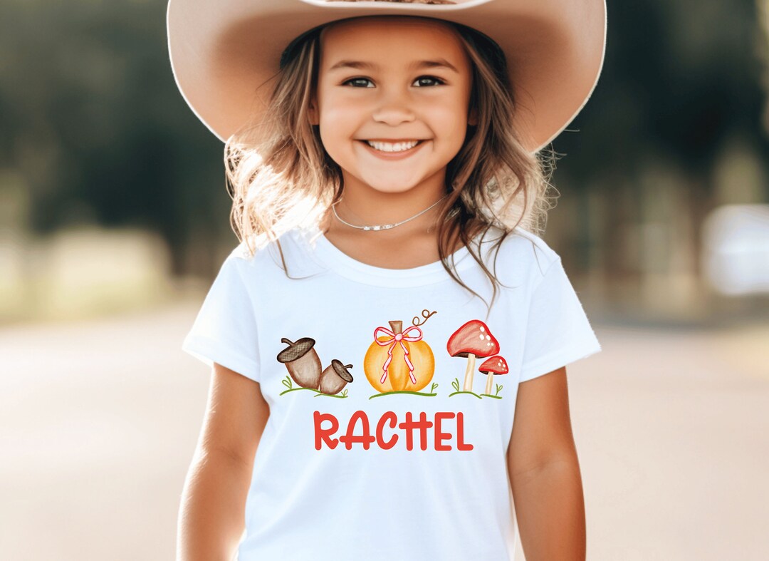 Personalized Kids Fall Shirt, Personalized Fall Baby Bodysuit, Toddler ...