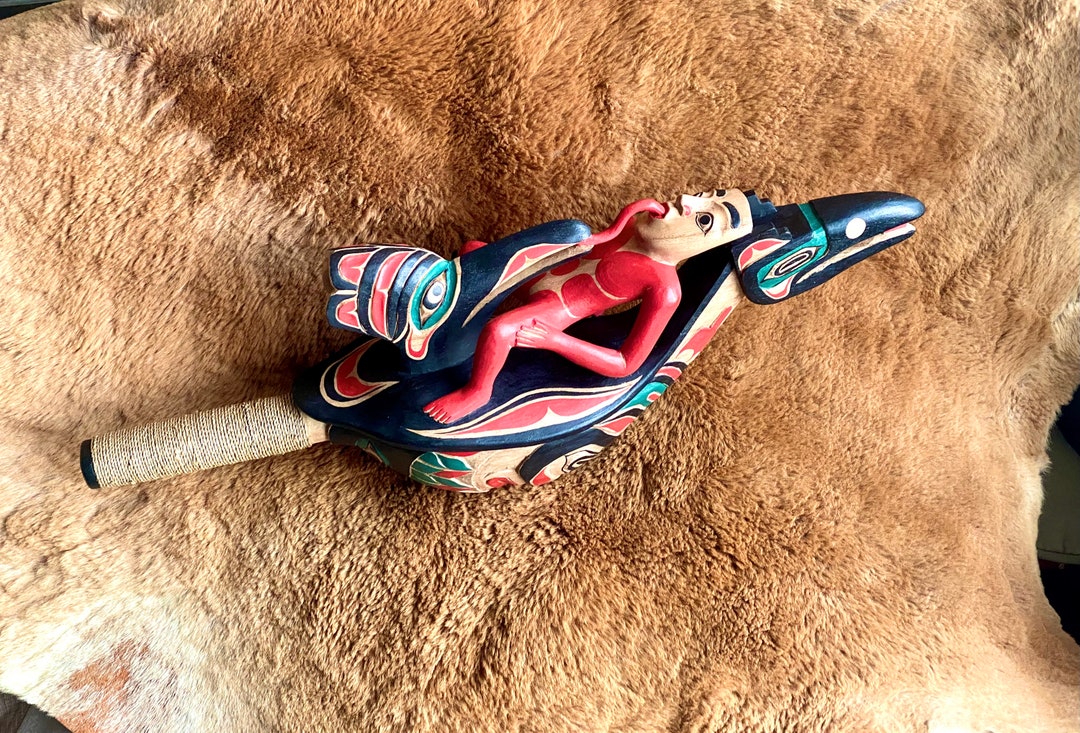 Raven Afterlife Rattle | Pacific Northwest Native American Tlingit ...