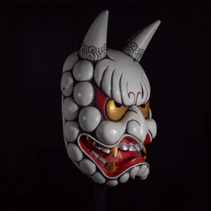 Great Devil God Noh Mask | Daikijin Japanese Theater Mask | Hand Carved ...