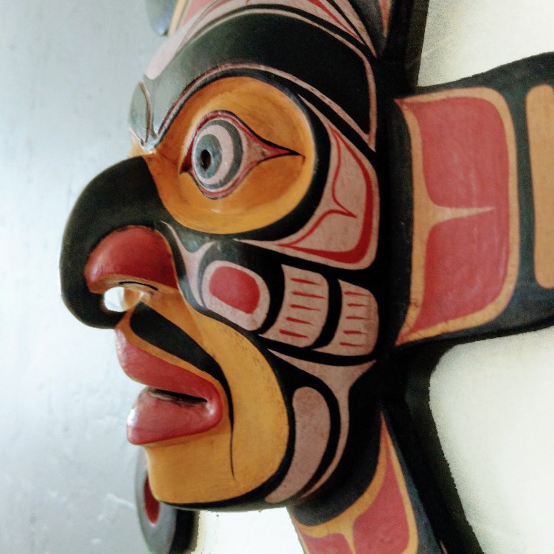 Sun Spirit Mask Pacific Northwest Tribal Ceremonial Mask. Hand | Etsy
