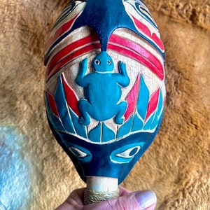 Raven Afterlife Rattle | Pacific Northwest Native American Tlingit ...