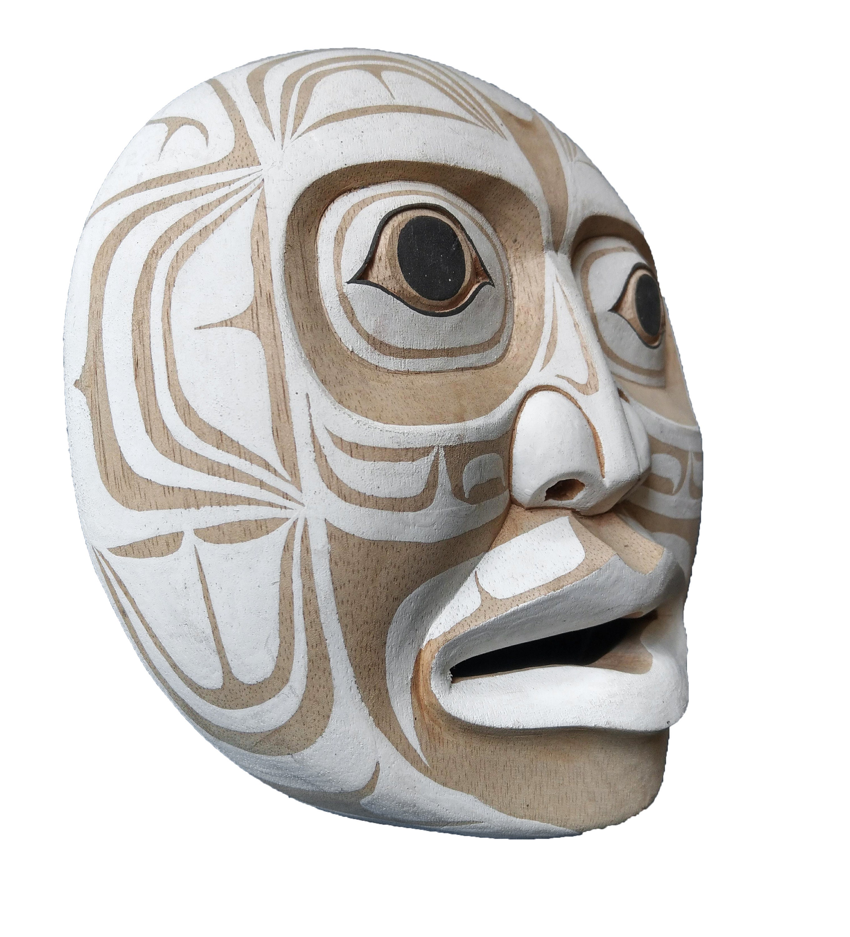 Moon Spirit Mask Pacific Northwest First Nations Style. Hand - Etsy