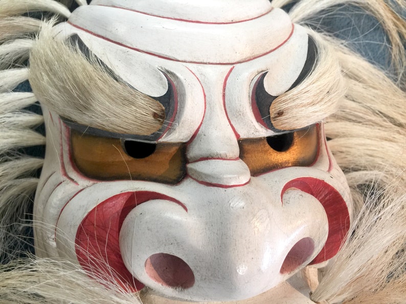 Mountain God Japanese Noh Mask Yamanokami Hand Carved Hand - Etsy