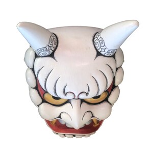 Great Devil God Noh Mask | Daikijin Japanese Theater Mask | Hand Carved ...