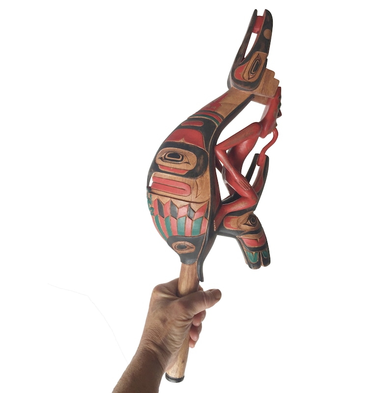 Raven Afterlife Rattle | Pacific Northwest Native American Tlingit ...