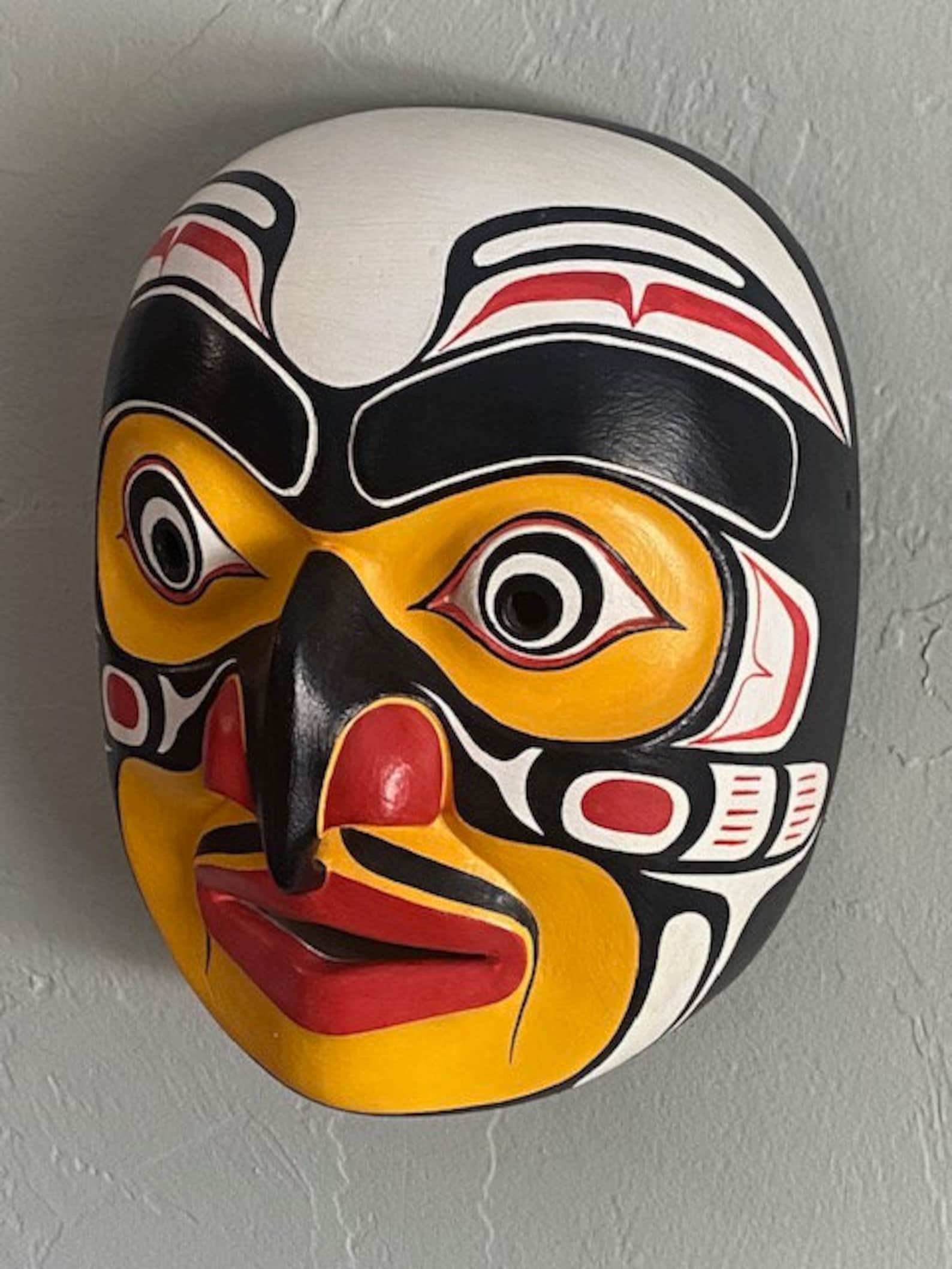 Sun Hawk Ceremonial Mask | Tsimshian Pacific Northwest Tribal Style ...