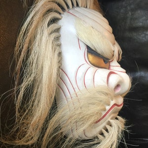 Mountain God Japanese Noh Mask | Yamanokami | Hand Carved Hand Painted ...