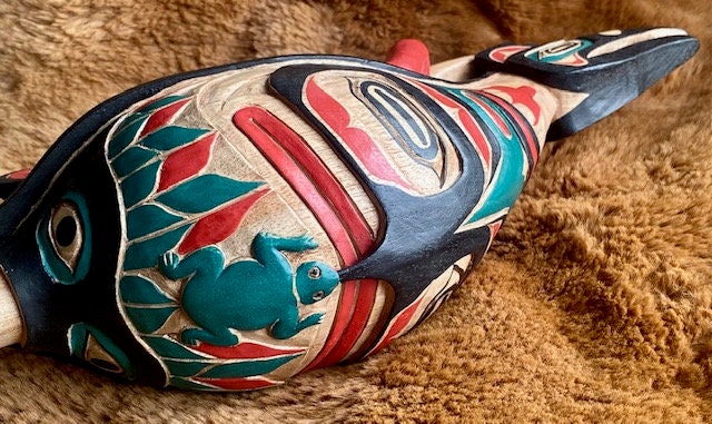 Raven Afterlife Rattle | Pacific Northwest Native American Tlingit ...