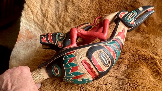 Raven Afterlife Rattle | Pacific Northwest Native American Tlingit ...