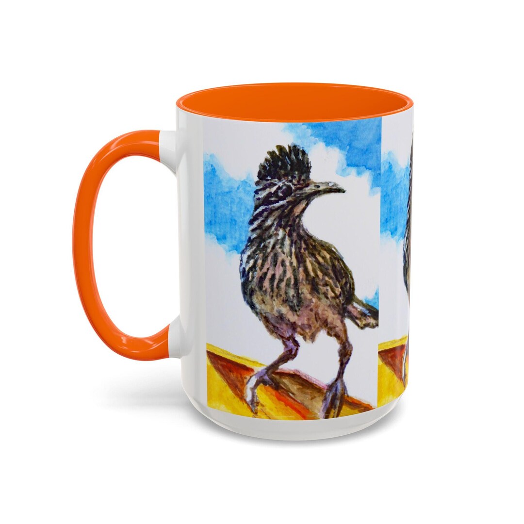 Roadrunner Mug Fine Art-roadrunner on Backhoe Coffee Mug-roadrunner ...