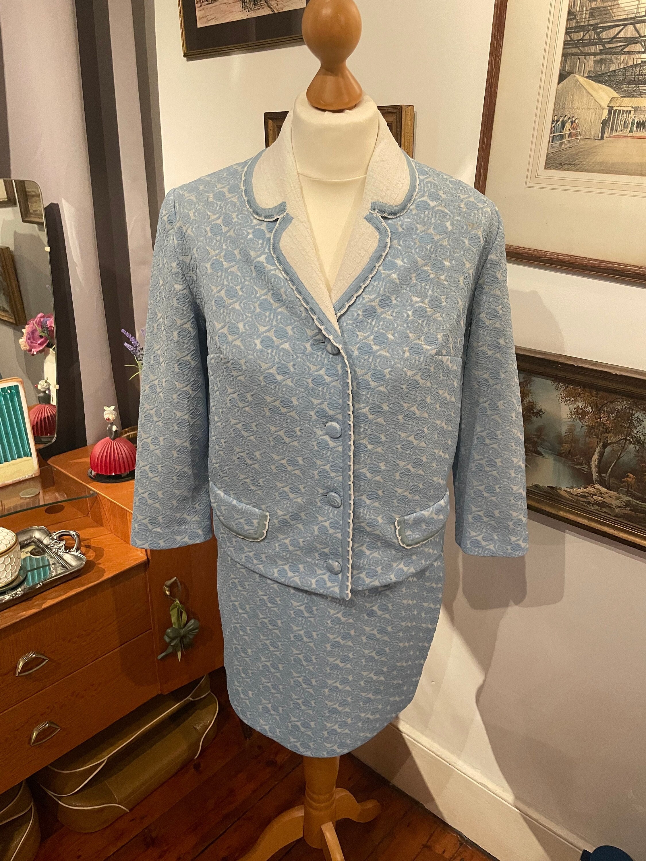 Vintage Crimplene Suit by Glen Abbey UK Size 14 - Etsy Canada