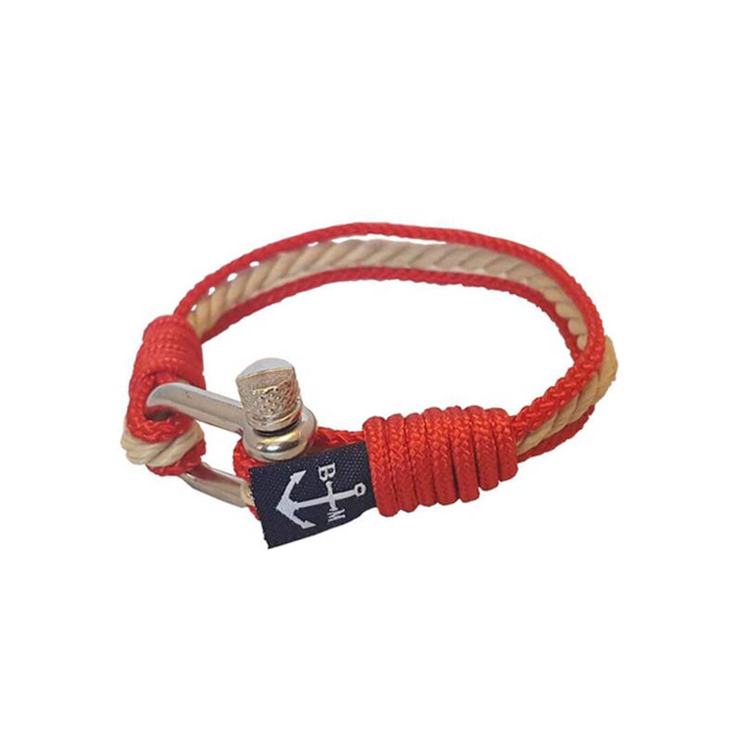 Nautical Rope Bracelet, Stainless Steel Anchor Clasp, Handmade Unisex ...