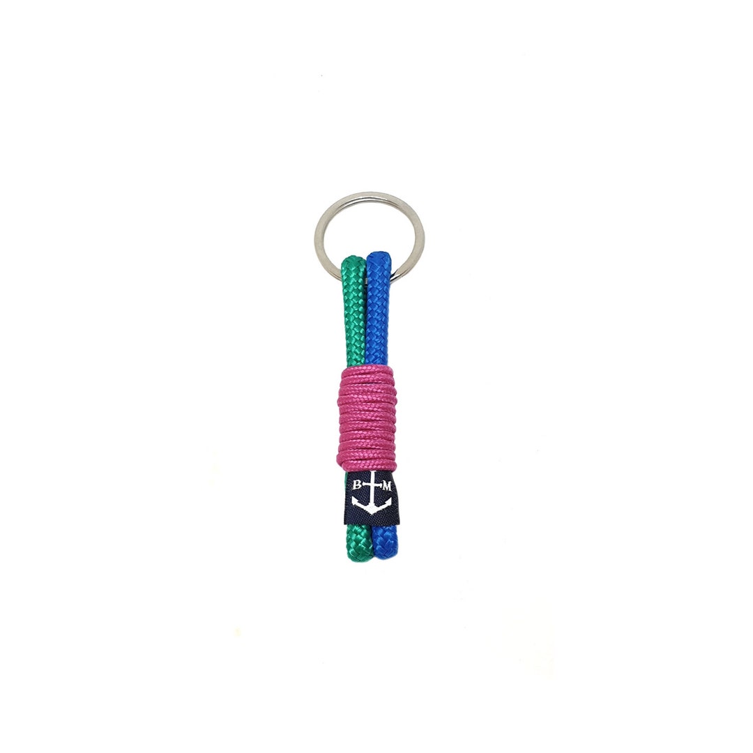 Blue-green Pink Wrap Handmade Keychain by Bran Marion , Yachts ...