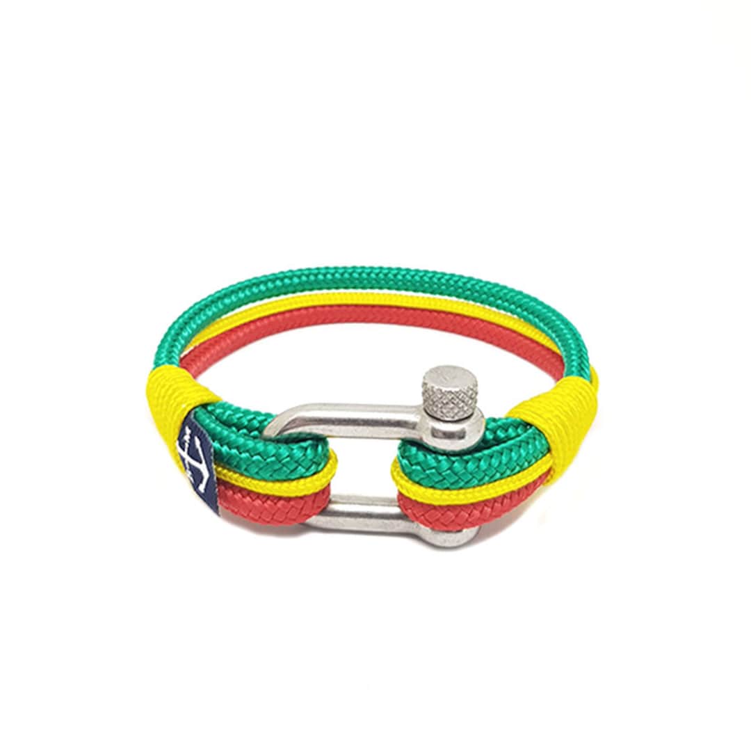 Portugal Nautical Rope Bracelet, Stainless Steel Shackle, Unisex - Etsy