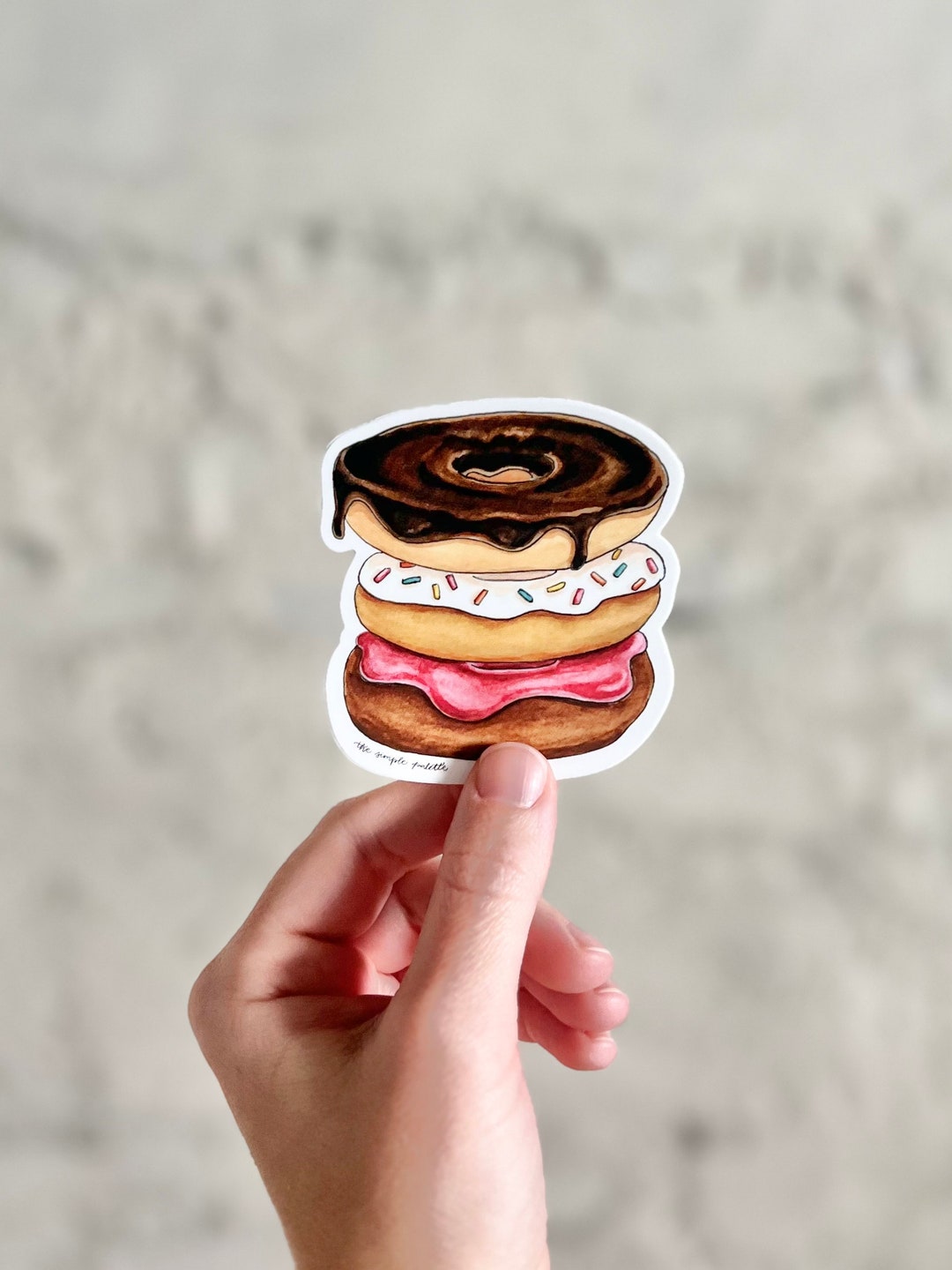 Donut Stack Vinyl Sticker - Etsy