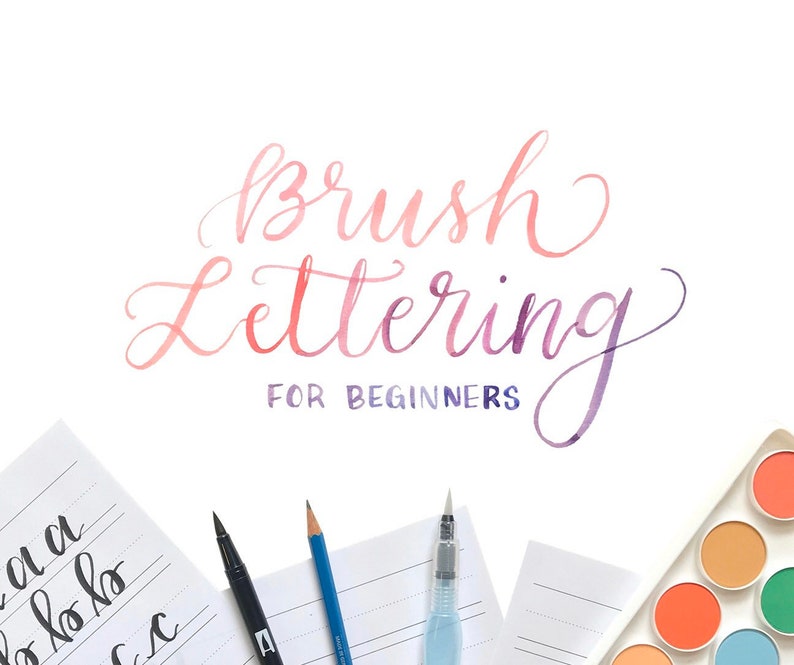 Calligraphy Kit Brush Lettering for Beginners Kit - Etsy