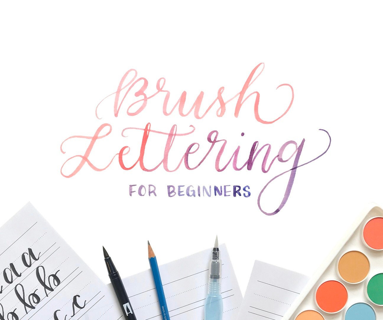 Calligraphy Kit Brush Lettering for Beginners Kit - Etsy