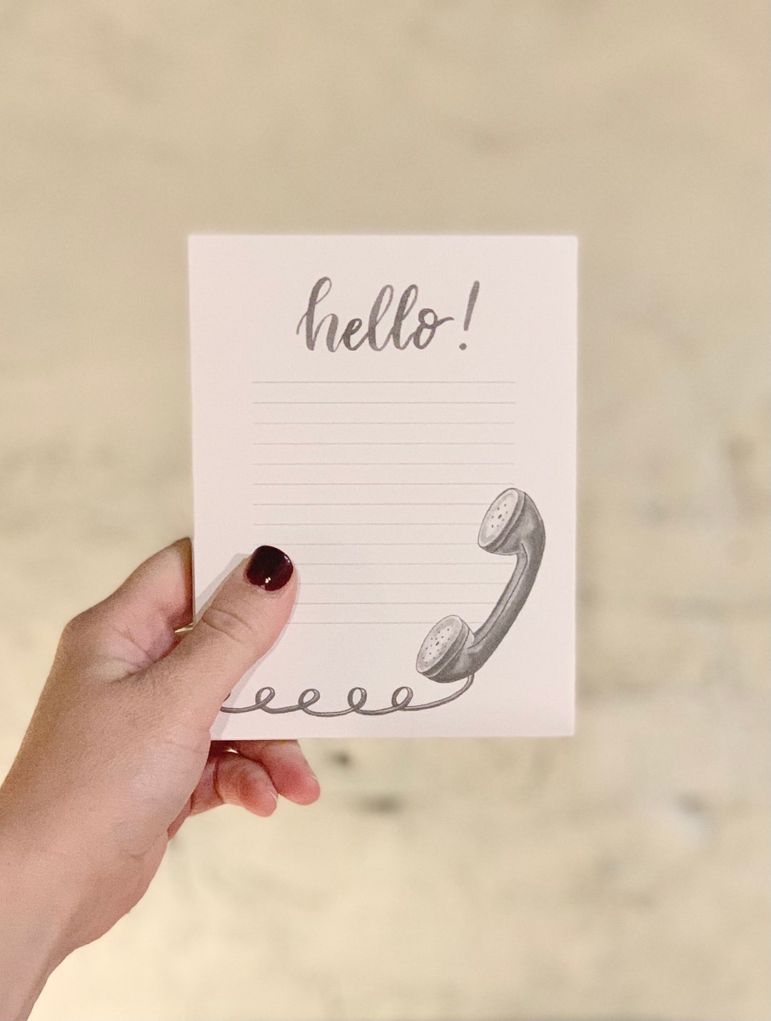 Hello Notepad, Secretary Gift, Administrative Assistant Gift, Vintage ...