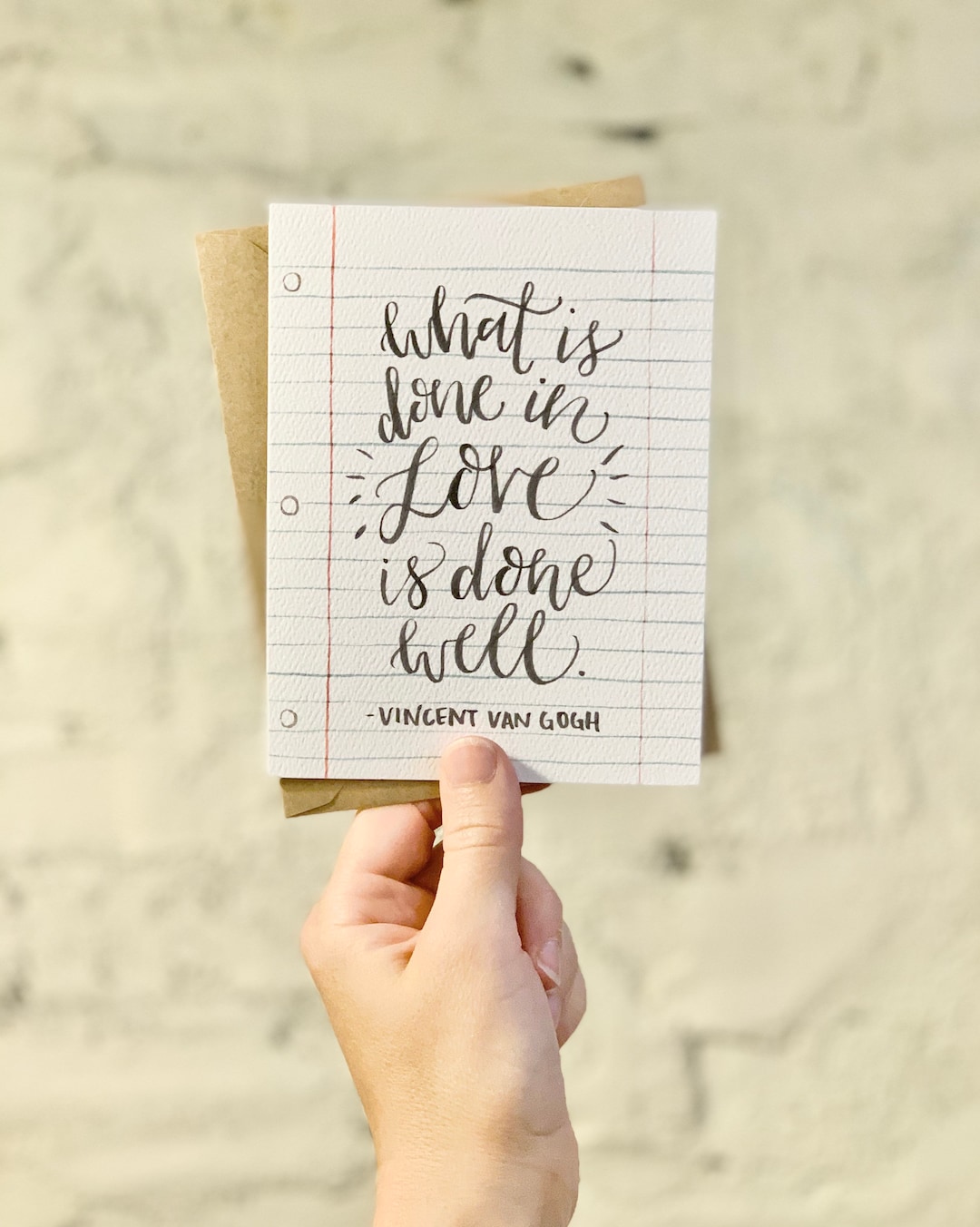 Teacher Card, Teacher Thank You Card, Back to School, Notebook Paper ...