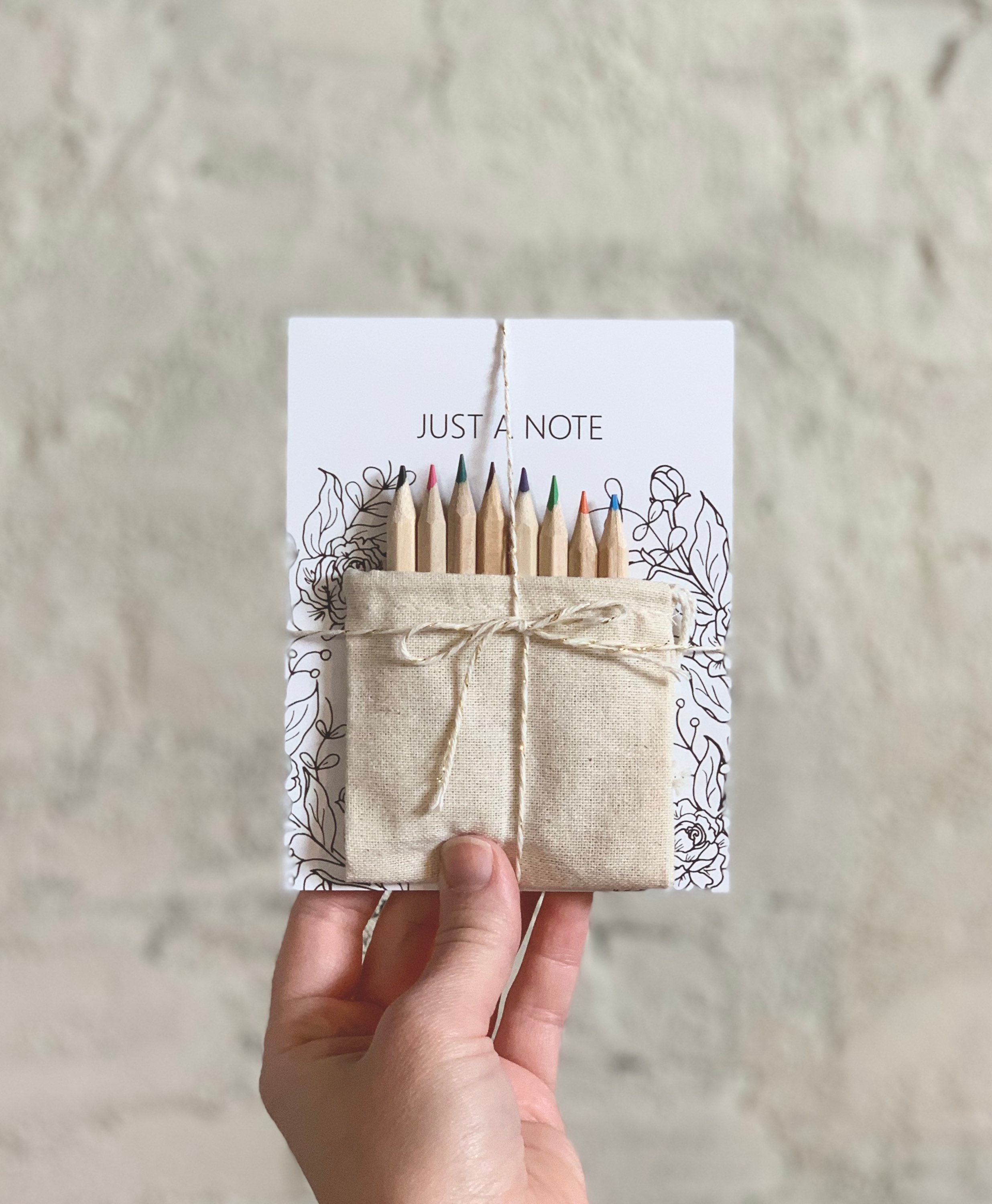 Coloring Notepad, Coloring Book, Coloring Gift, Stationery Gift, Floral ...