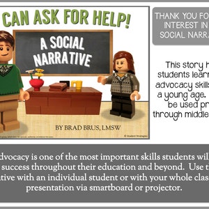 I Can Ask for Help! Social Narrative - Social Story - Autism - Etsy