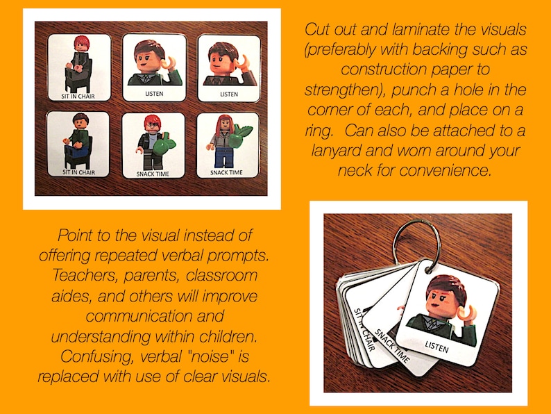 Visual Picture Cards for Children With Autism Vol. 2 - Etsy Canada