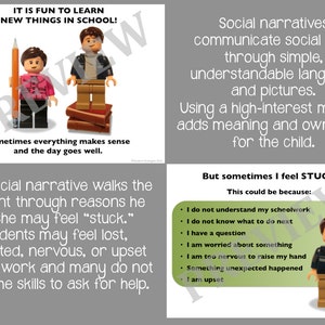 I Can Ask for Help! Social Narrative - Social Story - Autism - Etsy