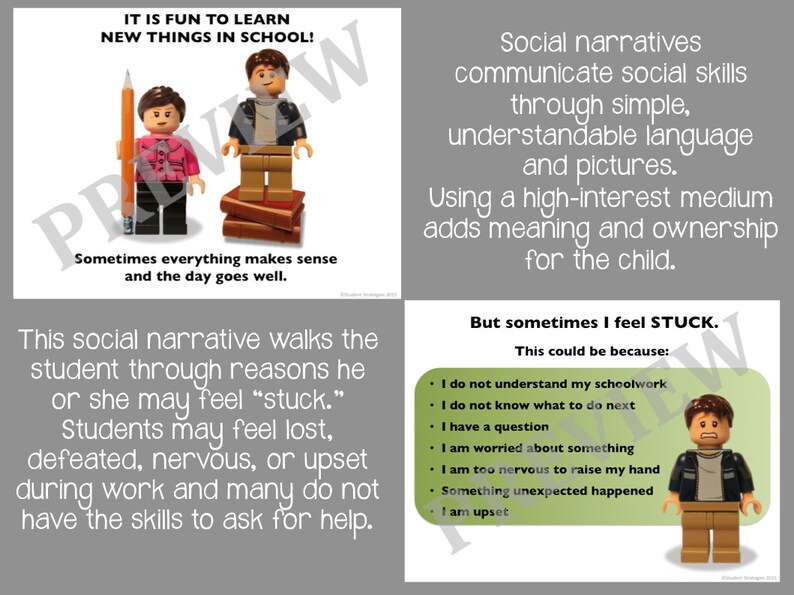 I Can Ask for Help! Social Narrative - Social Story - Autism - Etsy