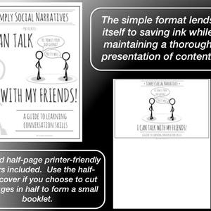 I Can Talk With My Friends! Social Narrative - Etsy