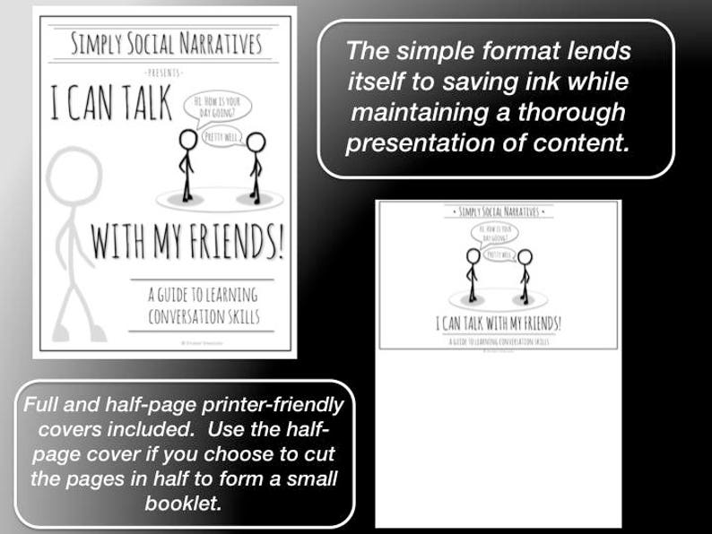 I Can Talk With My Friends! Social Narrative - Etsy