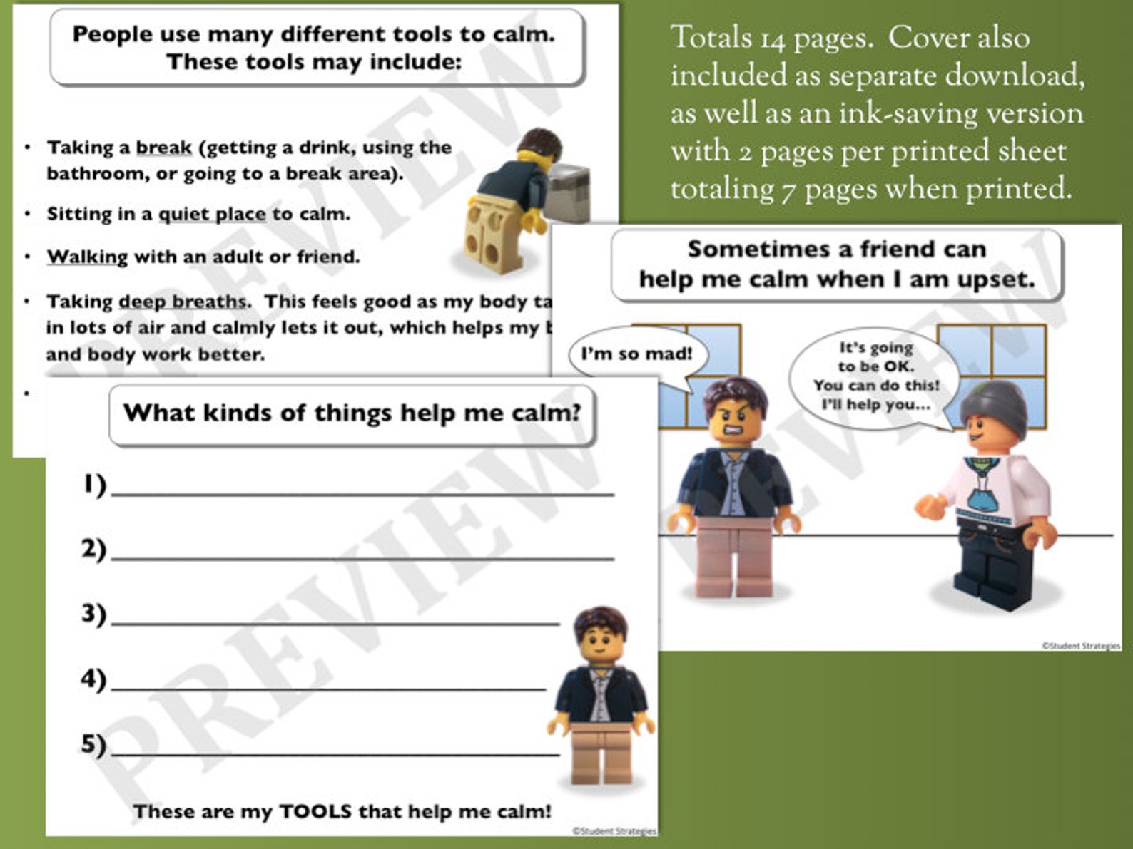 When I Feel Mad, I Can Calm! Social Narrative - Etsy