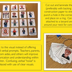 Visual Picture Cards for Children With Autism - Etsy
