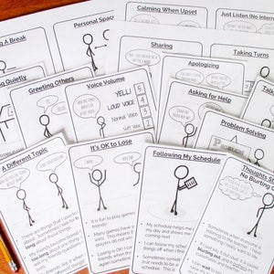 Social Skills Help Cards - Etsy