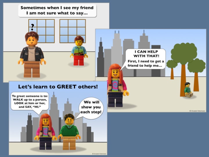 I Can Greet Others! Social Narrative - Etsy